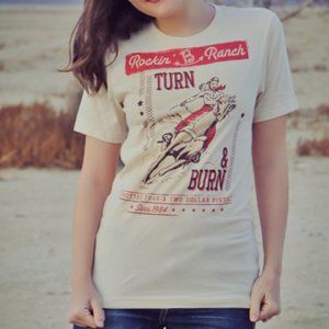 Original Cowgirl Clothing Co | Tops | Nwt Rockin B Ranch Turn Burn Tee ...